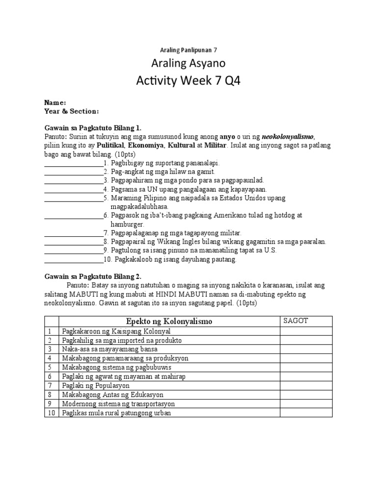 Activity Week 7 | PDF