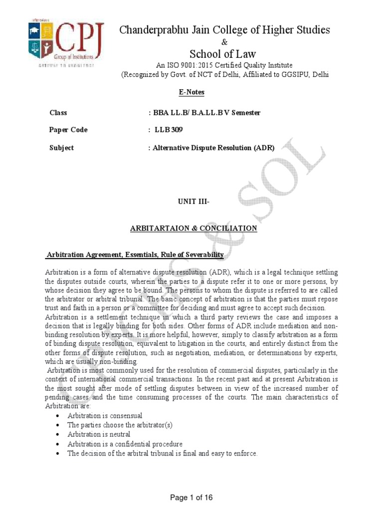 Chanderprabhu Jain College of Higher Studies School of Law | Download ...