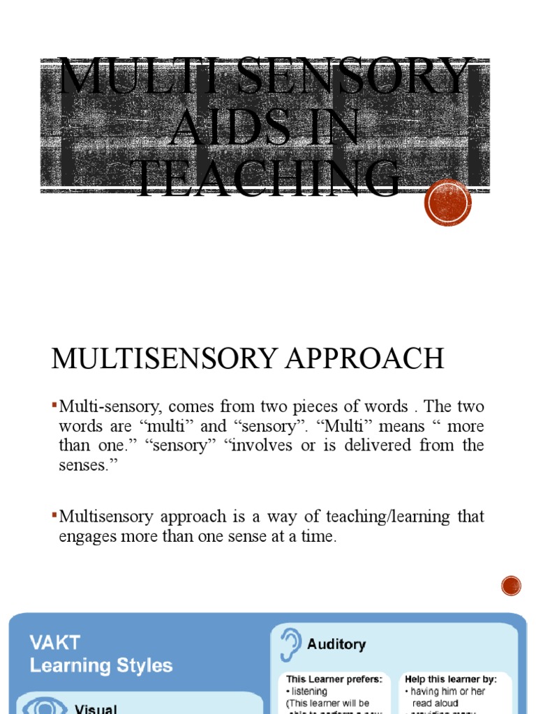 Multi Sensory Aids in Teaching | PDF