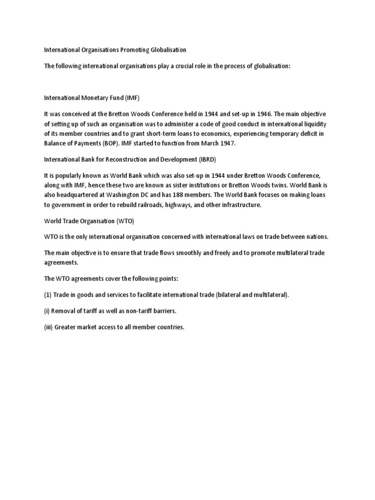 International Organizations | PDF