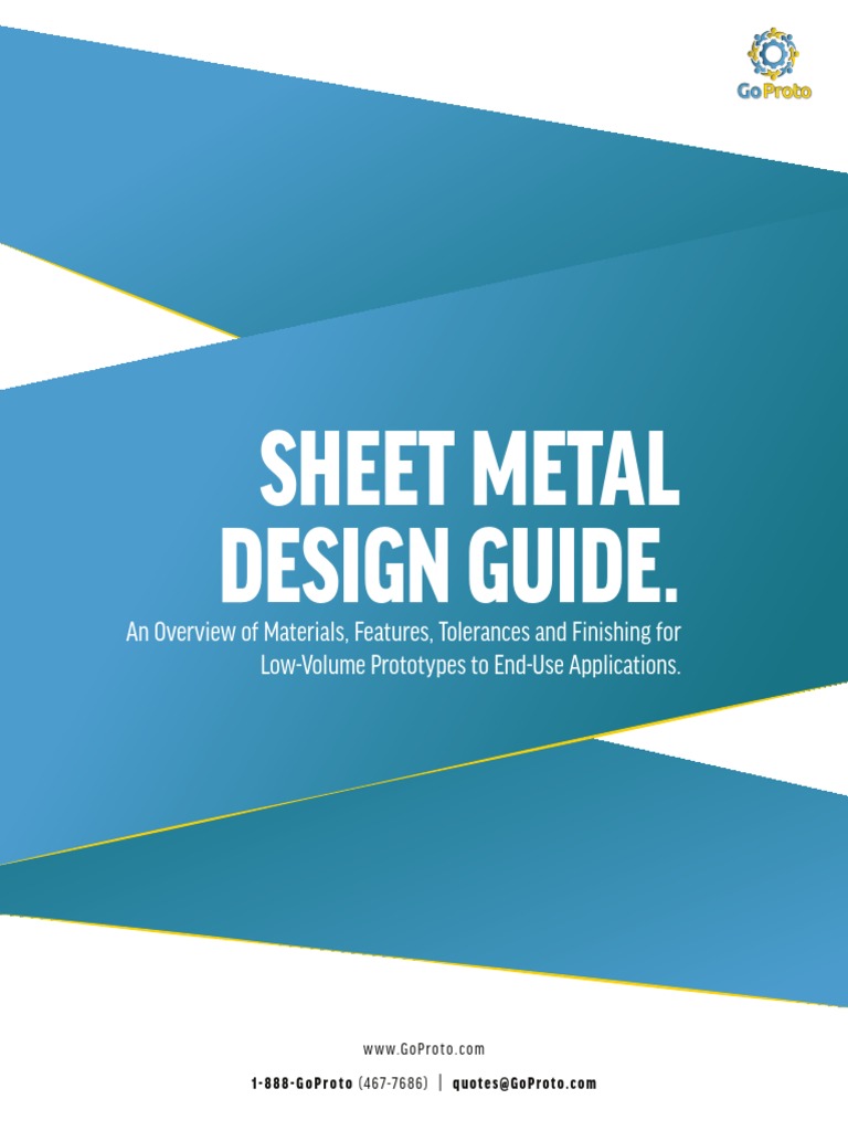 Sheet Metal Design Guide Overview | PDF | Sheet Metal | Steel