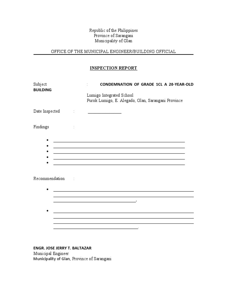 4.-wood-building-Lumigo_IS_Municipal-Engineer-Inspection-Report | PDF