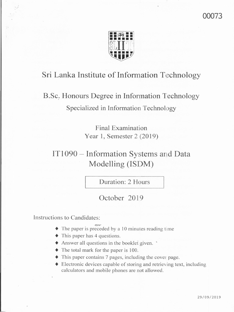 IT1090 IS and DM | PDF | Medical Prescription | Pharmacy