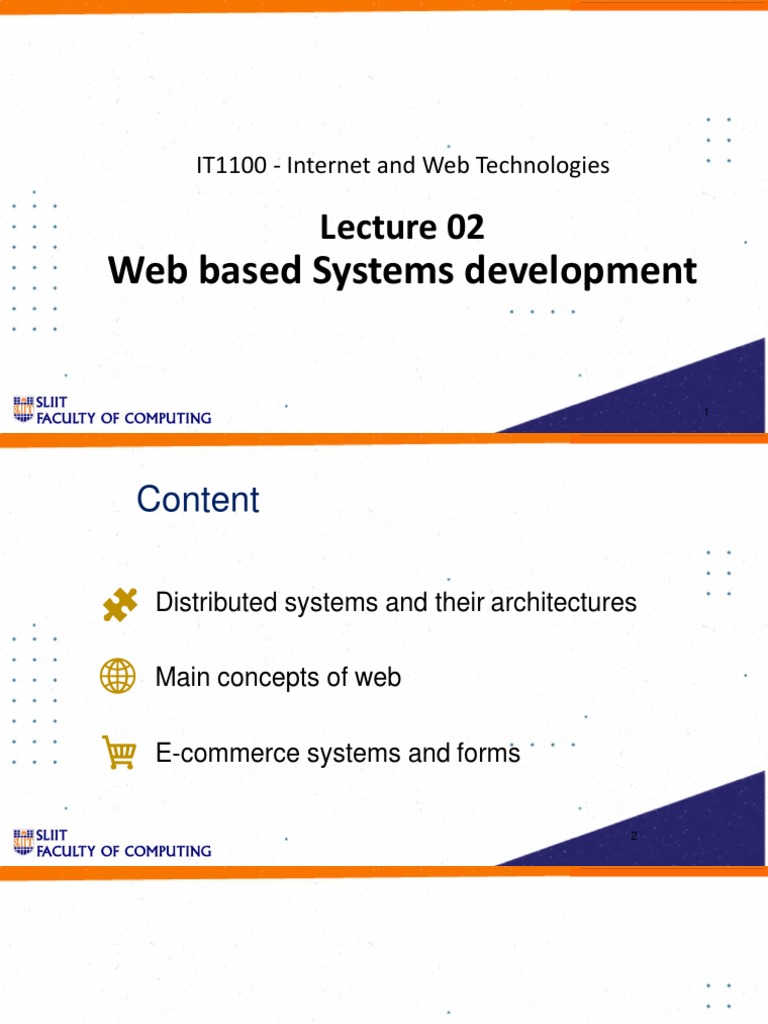 Web Based Systems Development: IT1100 - Internet and Web Technologies | PDF | World Wide Web ...