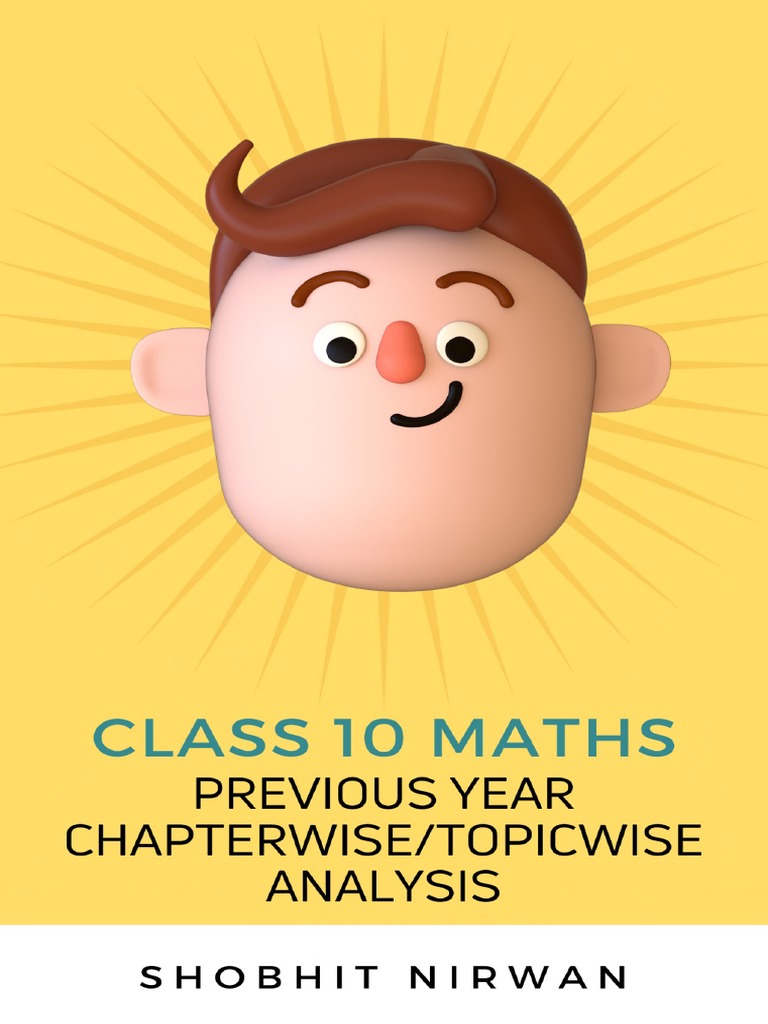 Previous Years Maths Topicwise Shobhit Nirwan | PDF | Equations | Area