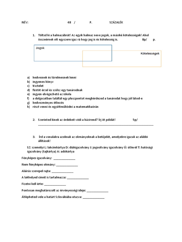 Állapolgári Dolgozat 2 | PDF