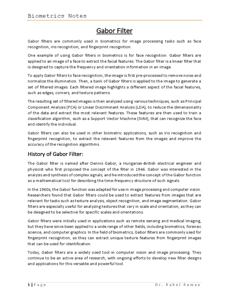 Gabor Filter Hough Transform Haar Cascade | PDF