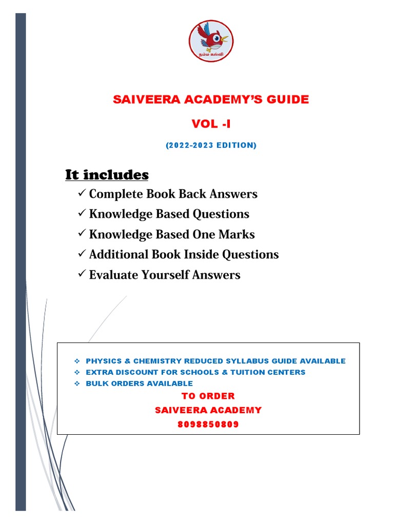 Namma Kalvi 12th Chemistry Unit 1 Study Material em 215343 | PDF | Redox | Electrochemistry