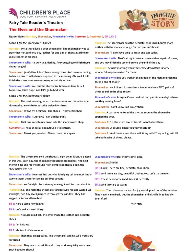 The Helping Hands of Elves: A Fairy Tale Reader's Theater About How ...