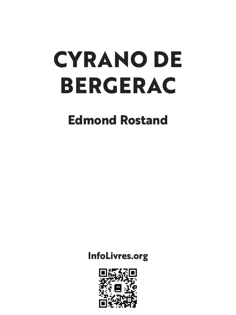 Cyrano de Bergerac Edmond Rostand | PDF