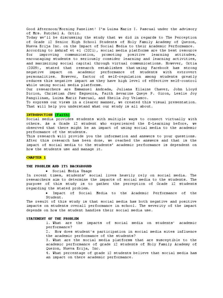Research Script | PDF | Survey Methodology | Chi Squared Test