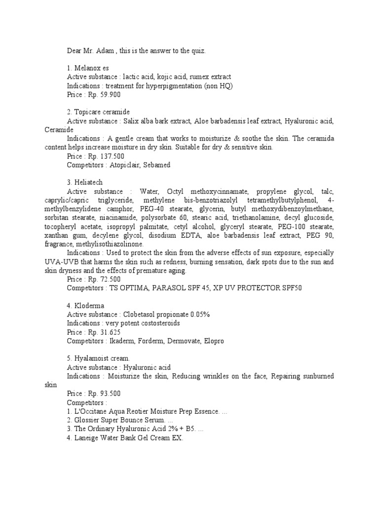 quiz-answer-skin-care-products-prices-pdf-chemical-substances