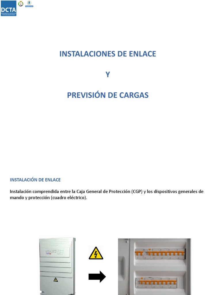 Tema 3y4 Instalacion de Enlace. Prevision de Carga | PDF