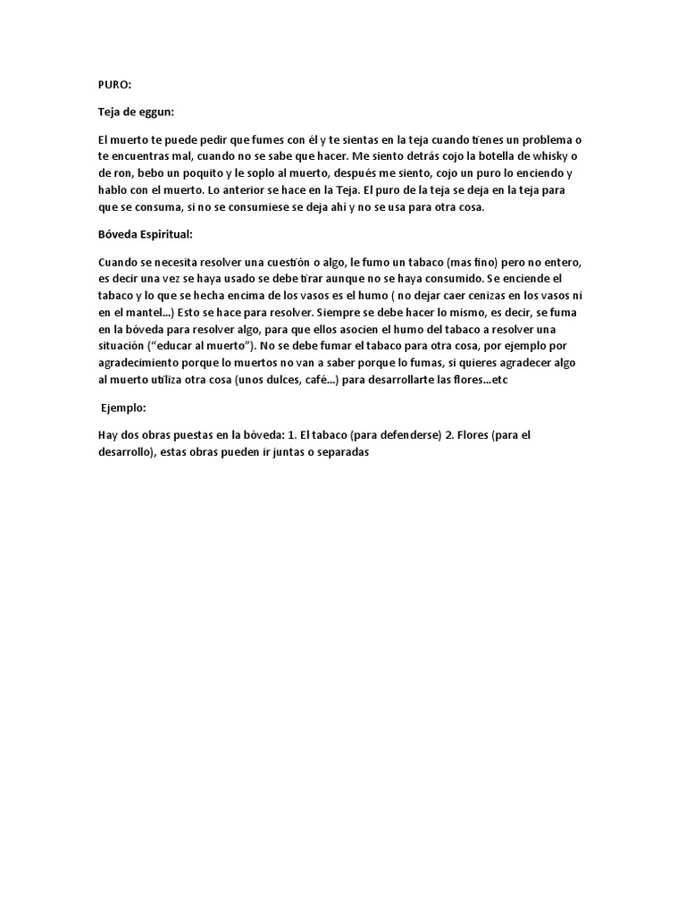 Hablar Con El Eggun, Teja Boveda, Tabaco y Flores | PDF