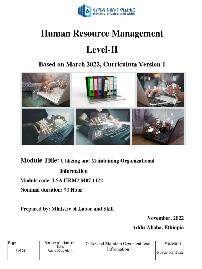 Mo7 - Utilize and Maintain Organi. Inform. | PDF
