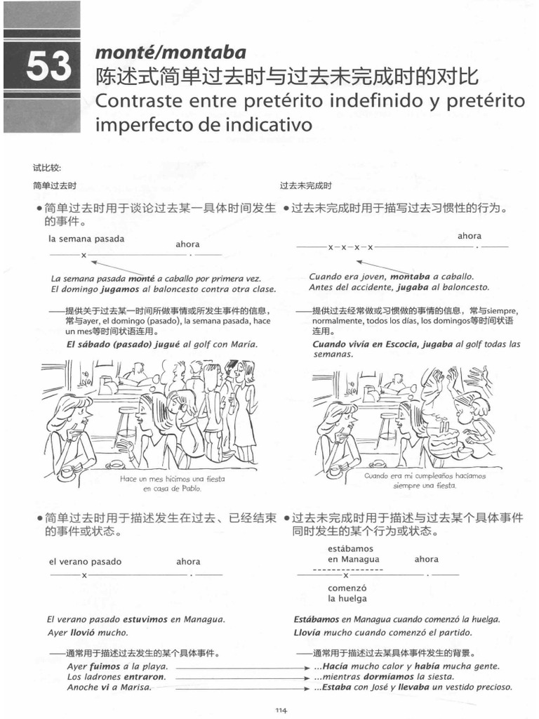 Preterito Indefinido y Preterito Imperfecto | PDF