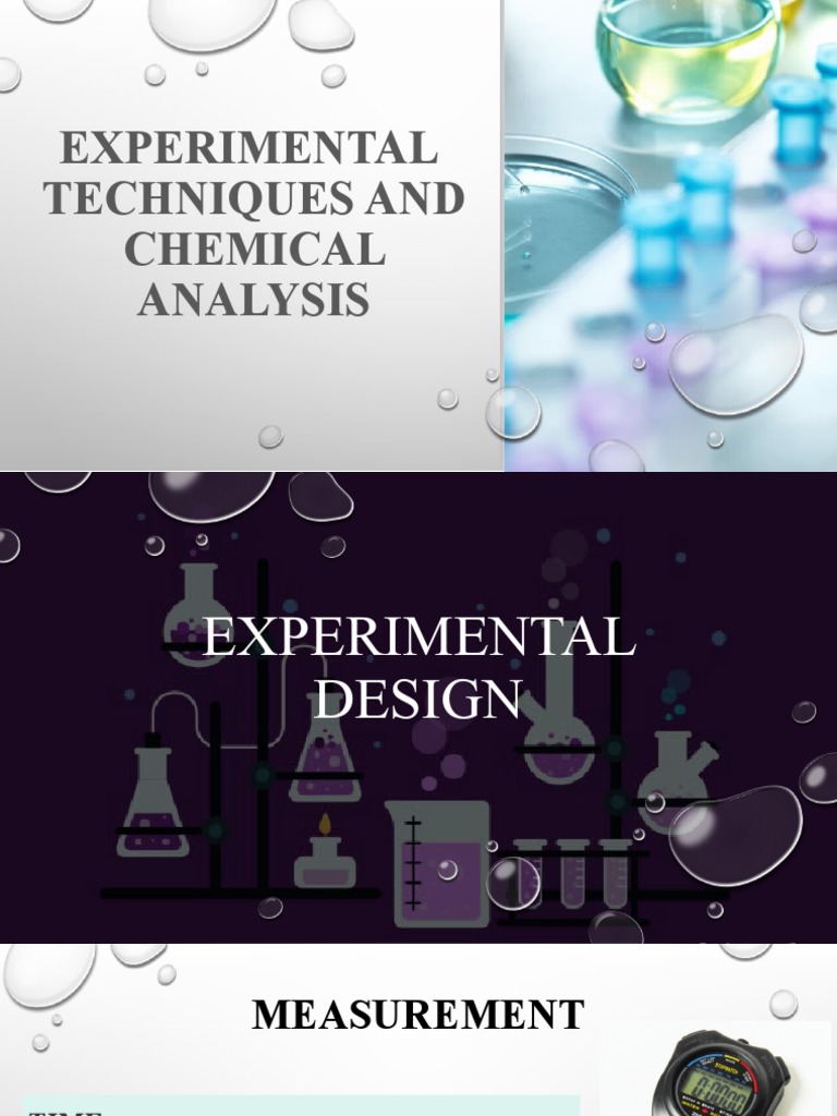 Experimental Techniques and Chemical Analysis | PDF | Home & Garden ...
