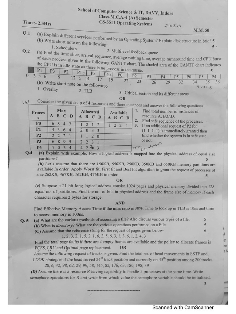 1st Sem EXAM Paper 2021 | PDF