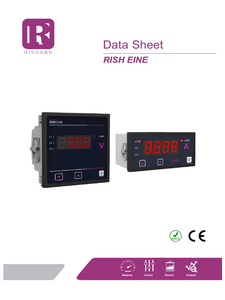 Datasheet Rish Eine Pro Rev E1 | PDF | Alternating Current | Power Supply
