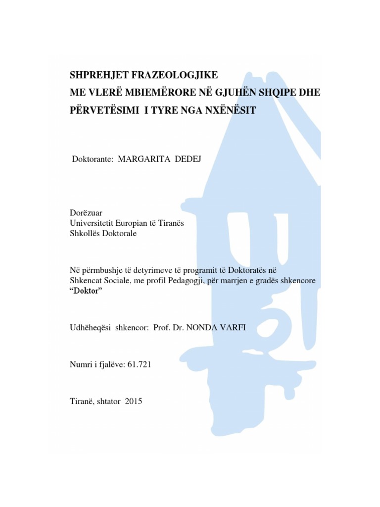 Shprehjet frazeologjike me vlere mbiemrore ne GJ Sh | PDF