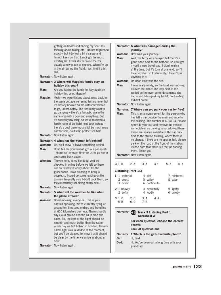 Listening Part 1:3 | PDF