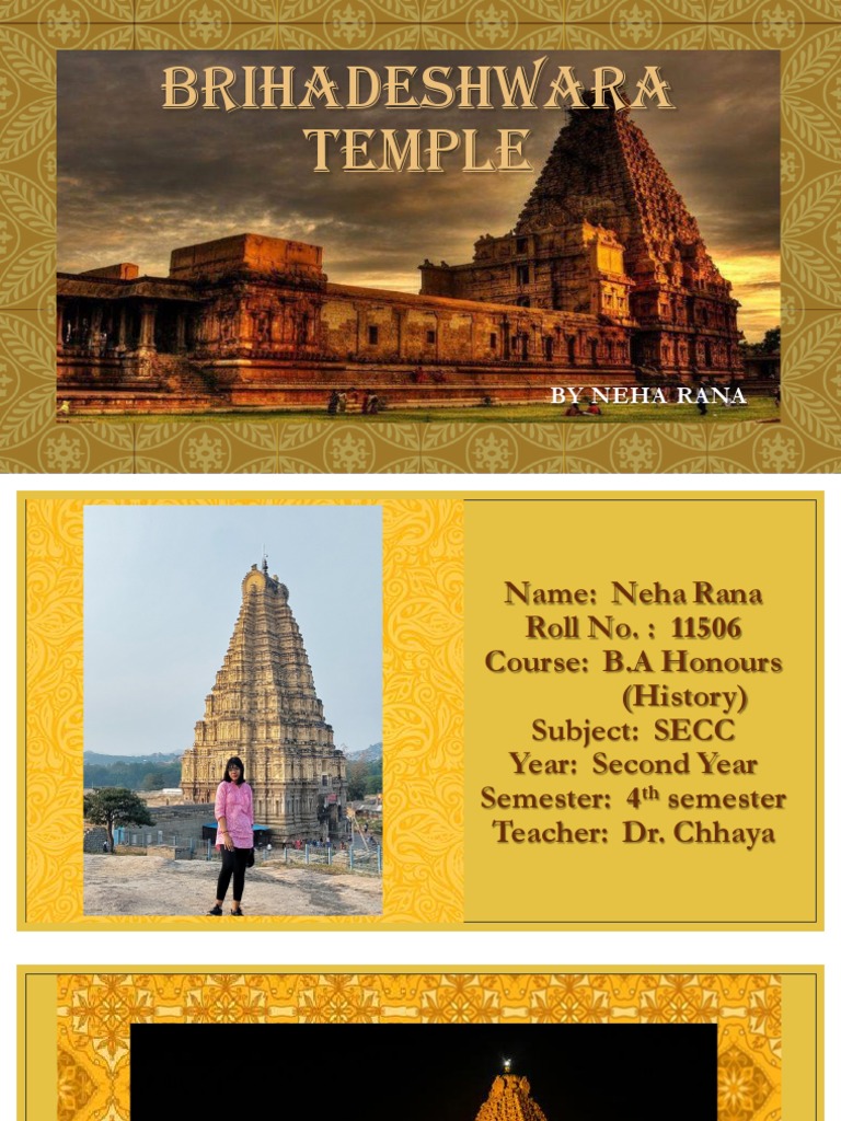 Brihadeshwara TEMPLE | PDF | Indian Religions