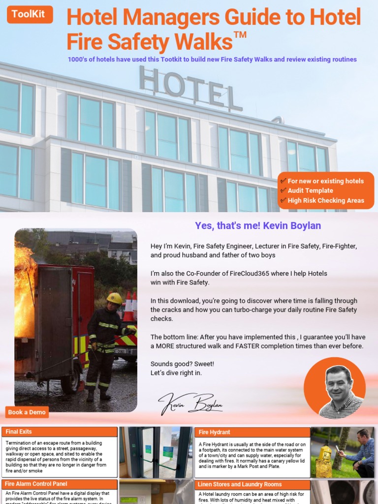 Hotel Fire Safety Walks Guide | PDF | Fires | Safety