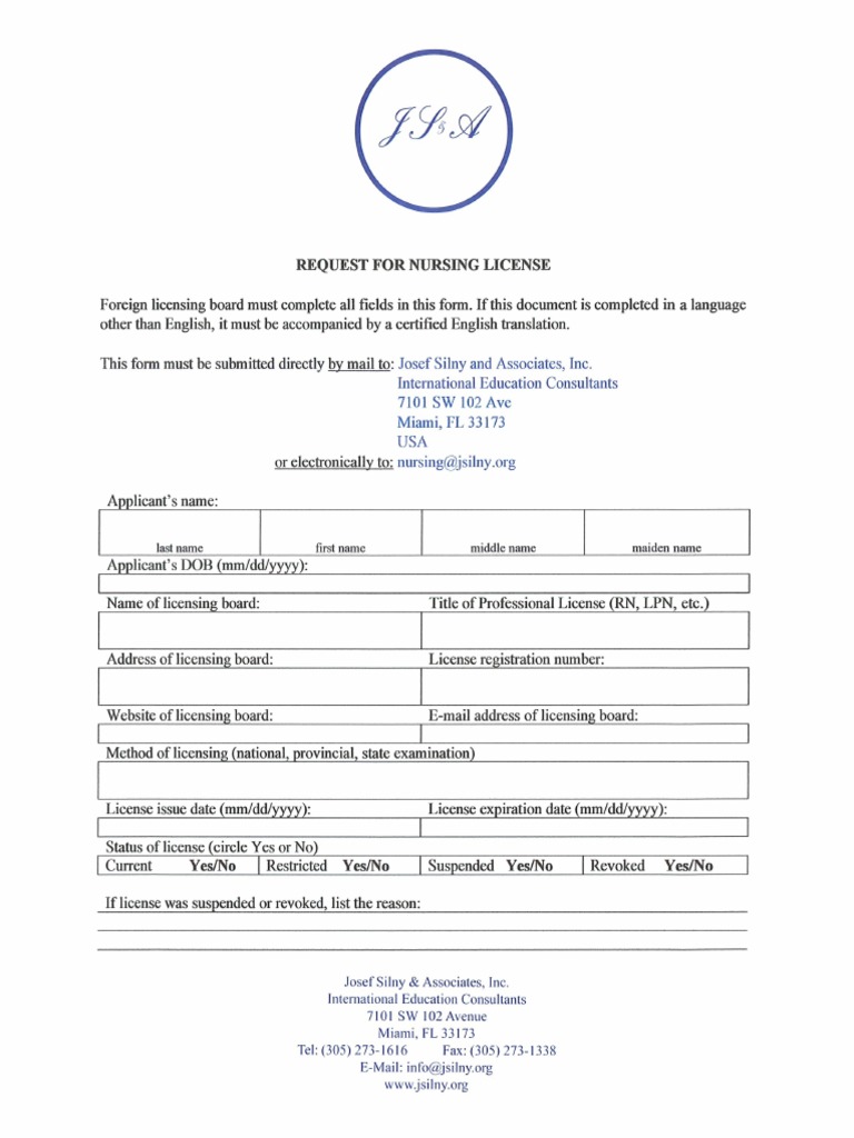 Josef Silny & Associates, Inc-License Verification | PDF