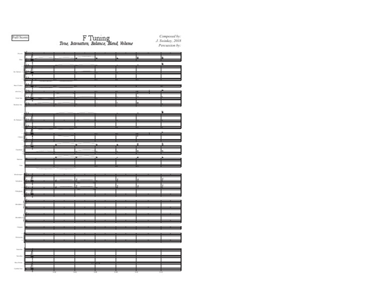 F Tuning: Tone, Intonation, Balance, Blend, Volume | PDF