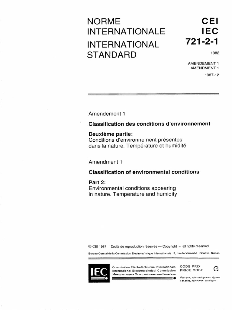 IEC 721-2-1-Amd1 | PDF