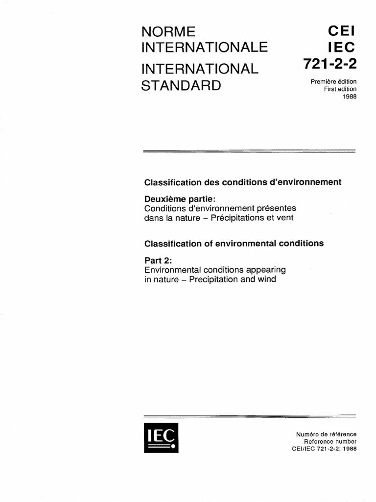 Iec 721-2-2 1988 | PDF