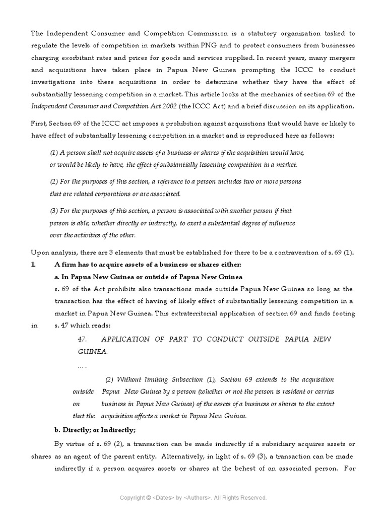 Substantial Lessening of Competition | PDF