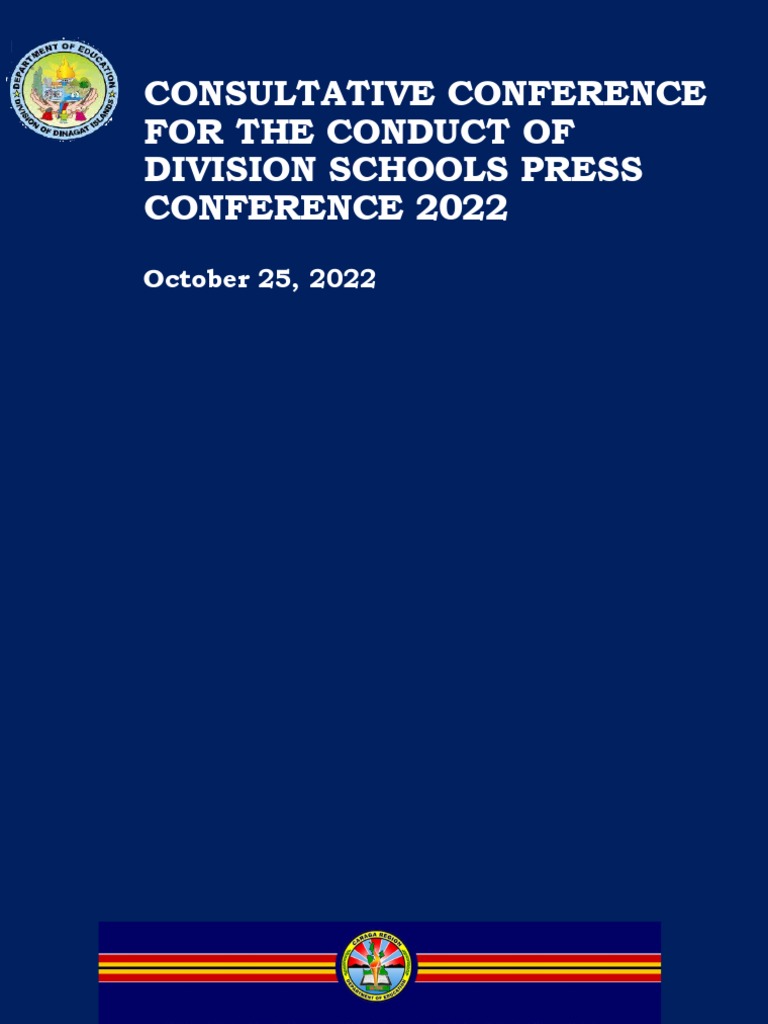Consultative Conference For The Conduct of Division Schools Press ...