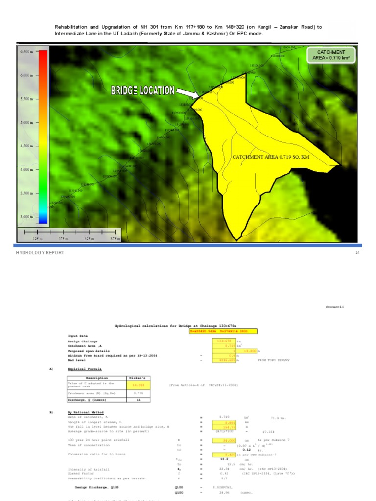 Waterway Calculation | PDF | Discharge (Hydrology) | Area