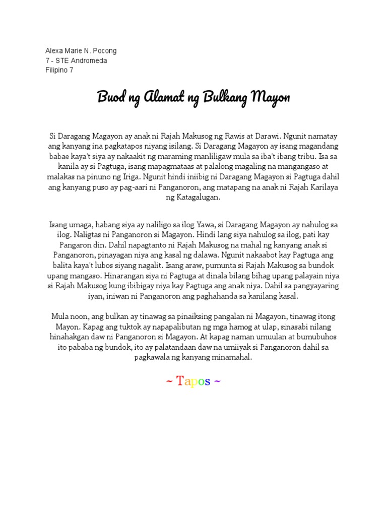 Filipino - Buod | PDF