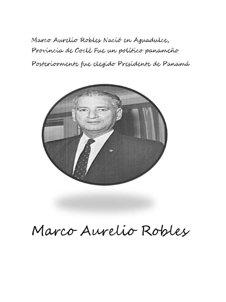 Marco Aurelio Robles Nació en Aguadulce | PDF