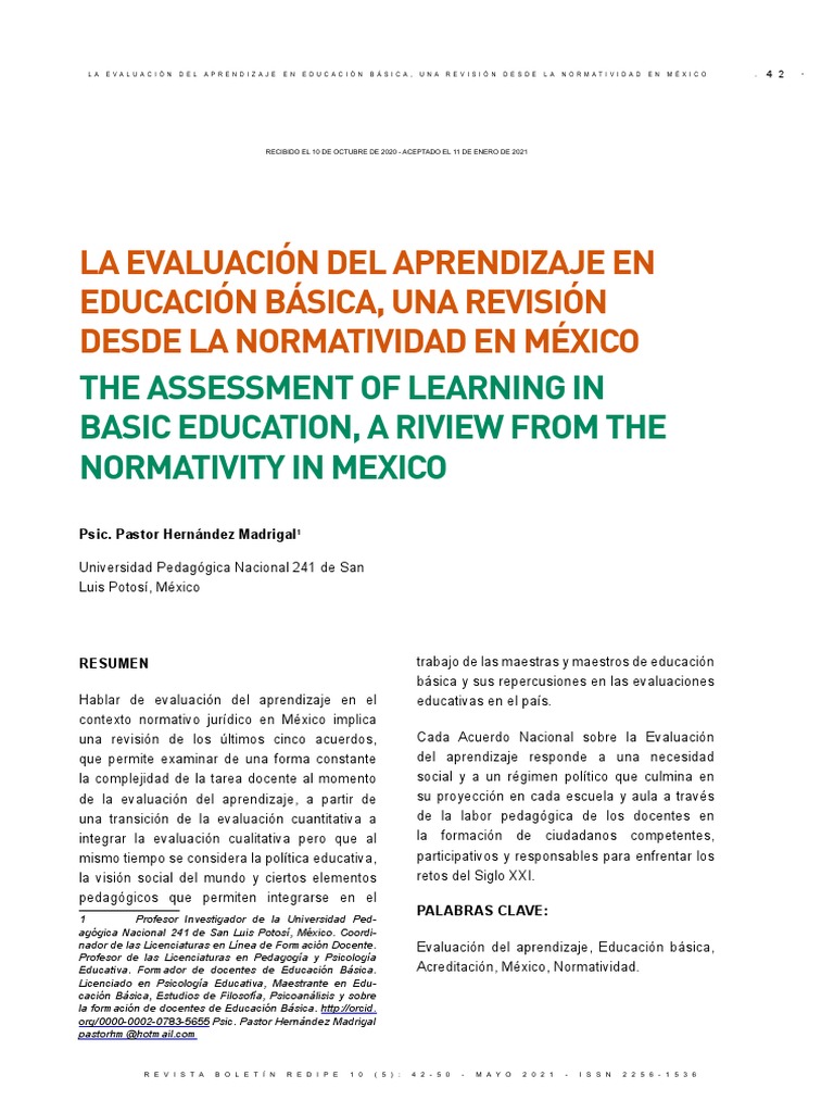 Ojsadmin, REVISTA BOLETIN REDIPE 10-5 MAYO-comprimido (3) - 42-50 | PDF