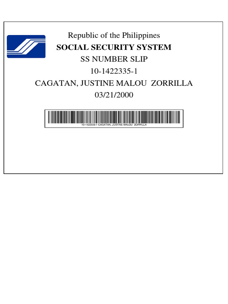 Republic of The Philippines: Social Security System | PDF