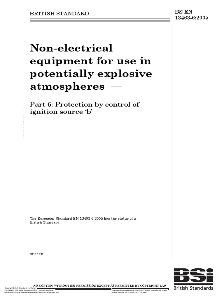 Non-Electrical Equipment For Use in Potentially Explosive Atmospheres | PDF | Belt (Mechanical ...