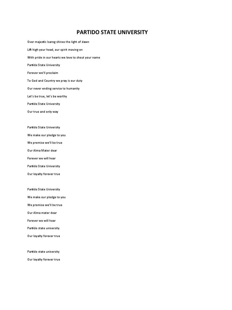 Partido State University | PDF