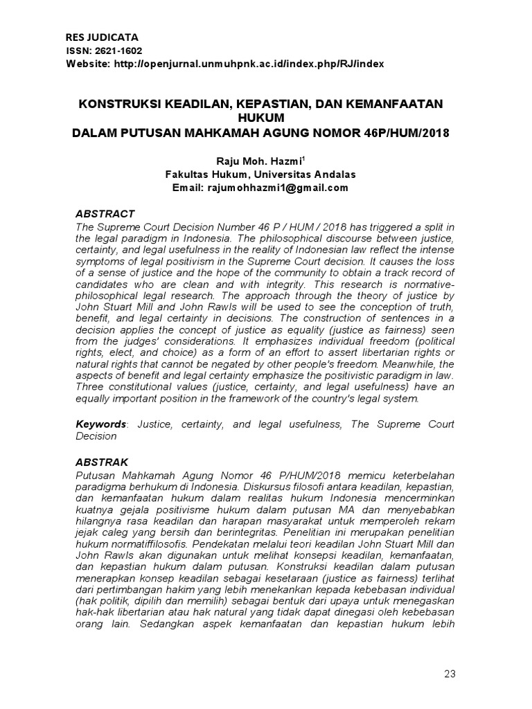 Kepastian Hukum | PDF | Politik | Ilmu Sosial