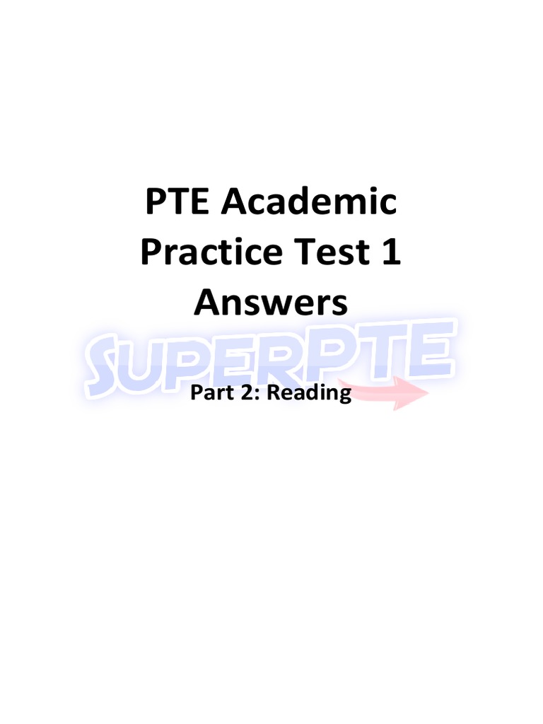 PTE Academic Practice Test 1 Answers: A Detailed Breakdown of Responses ...
