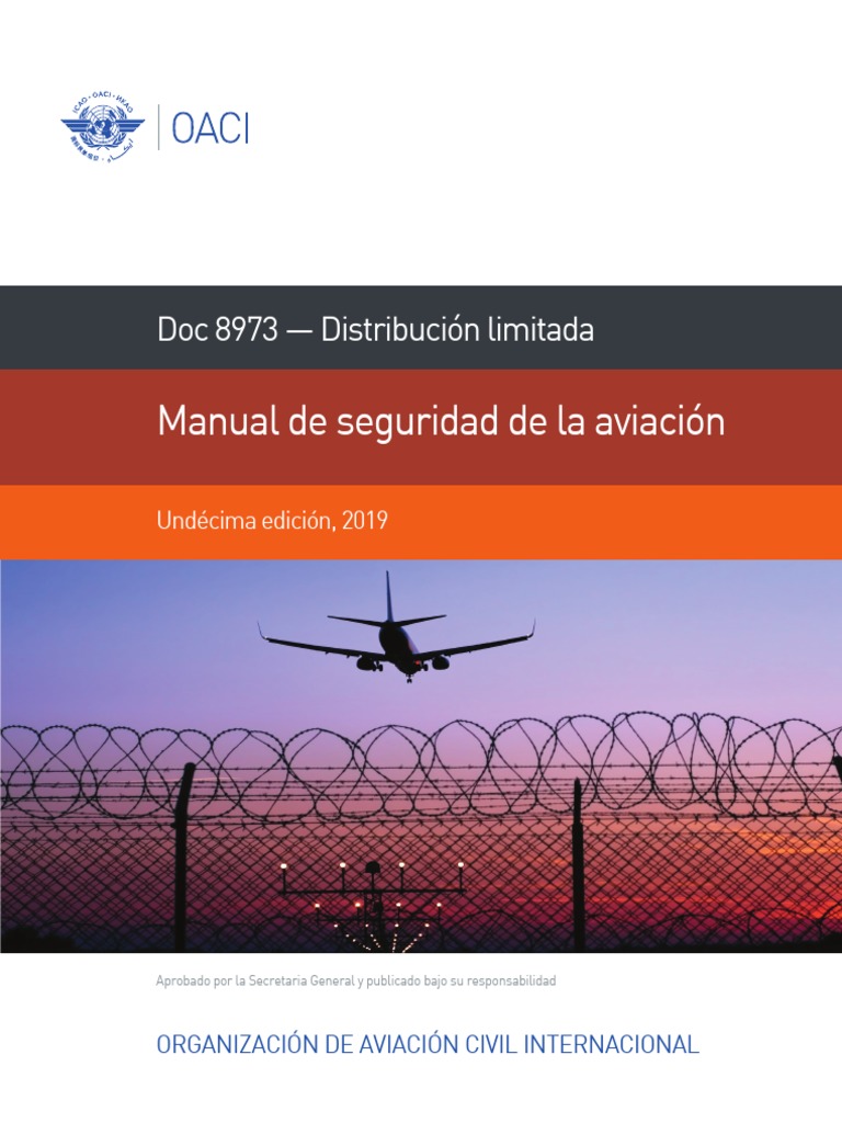 Manual de Seguridad de La Aviación: Doc 8973 - Distribución Limitada | PDF | Transporte | Aviación