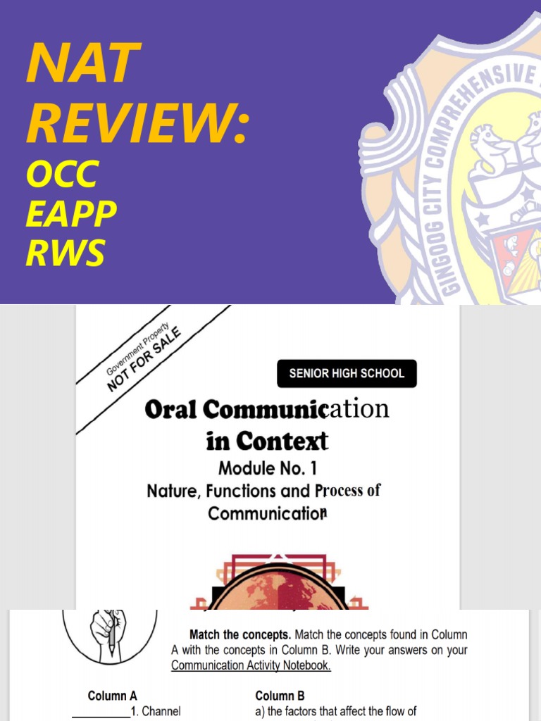 NAT Review:: OCC Eapp RWS | PDF | Science & Mathematics | Computers