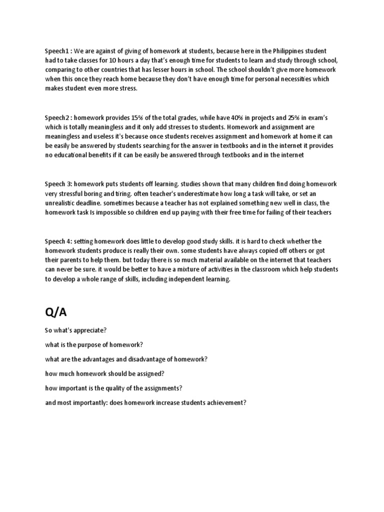 Debate (English) | PDF | Homework | Behavior Modification