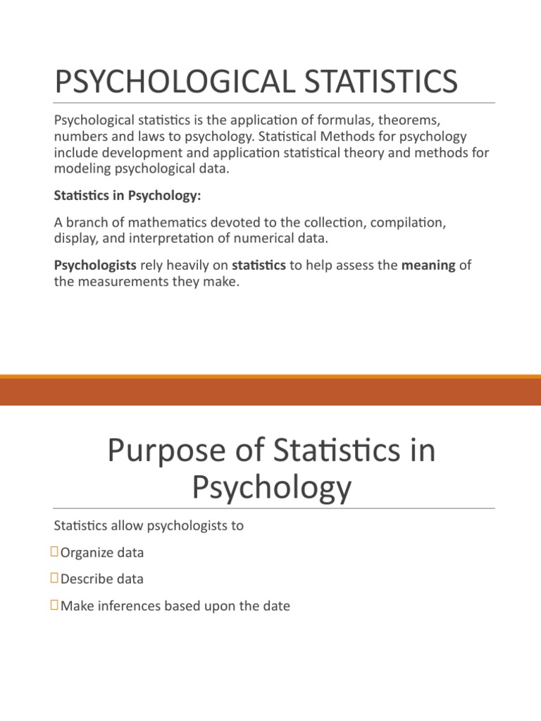 Psychological Statistics | PDF | Statistics | Statistical Inference