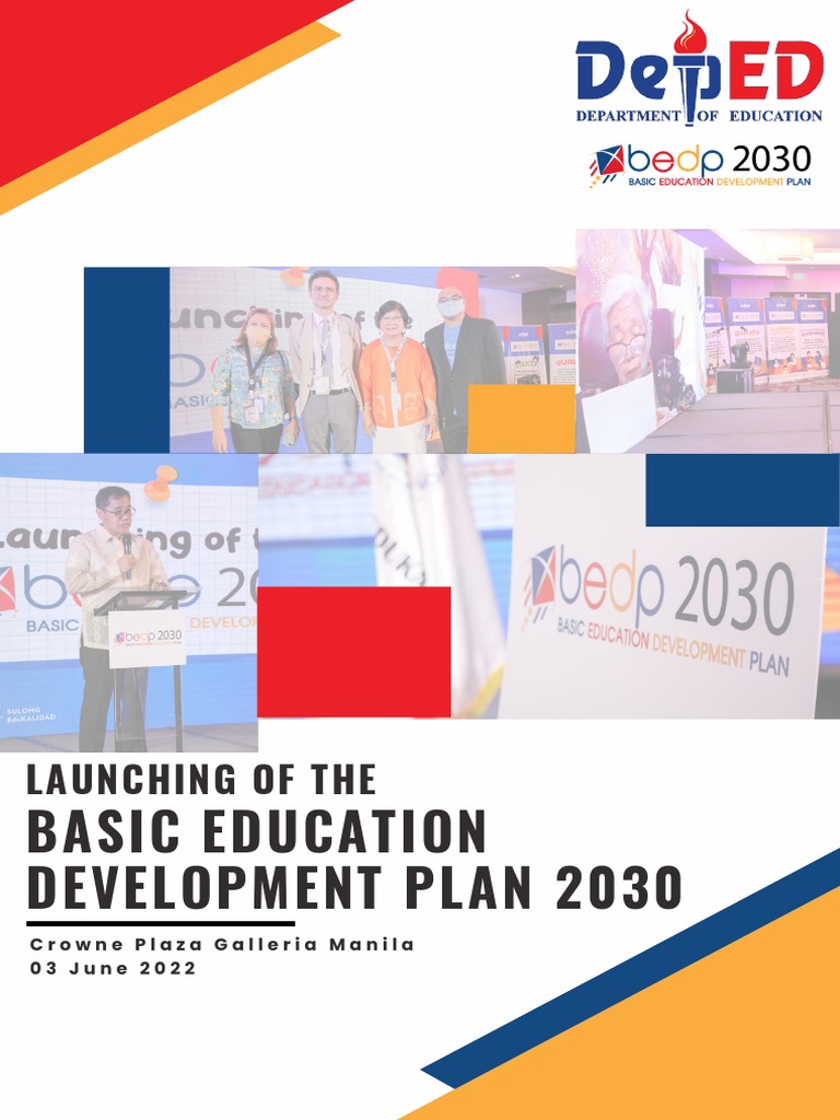 Basic Education Development Plan 2030: Launching of The | PDF
