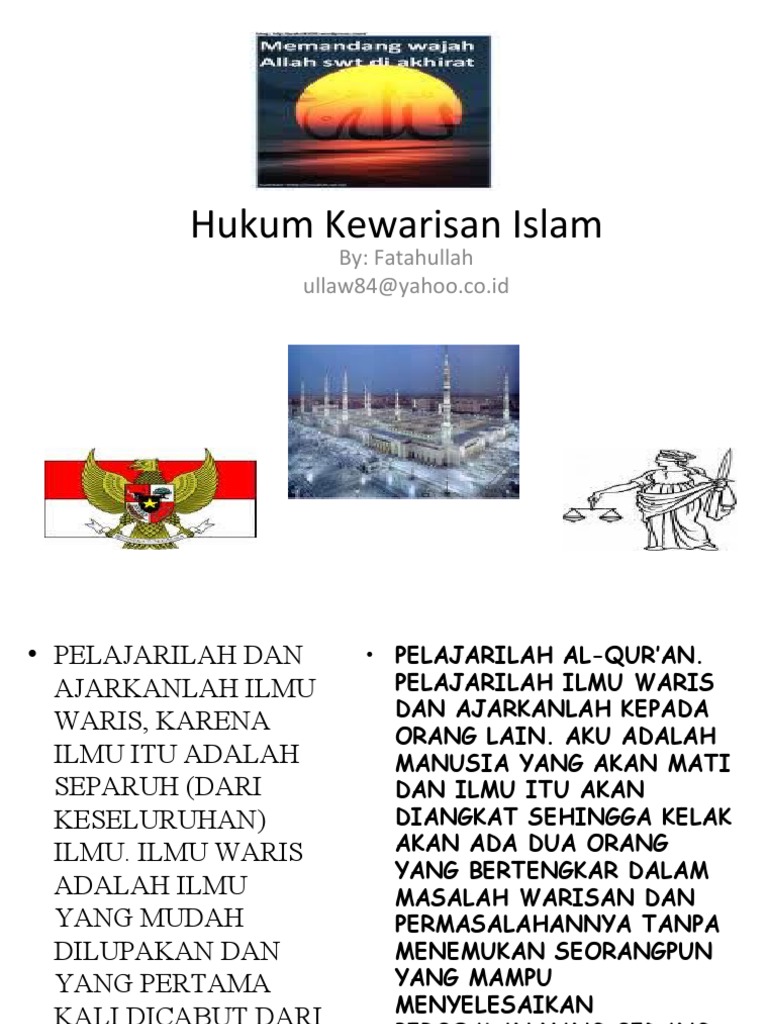 Pengantar Dan Istilah Pengertian Hukum Waris Islam | PDF