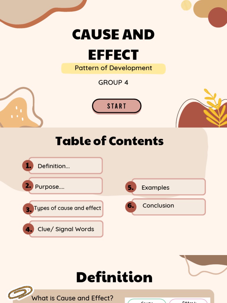 Cause and Effect Pattern Development - PPT | PDF | Causality | Fallacy