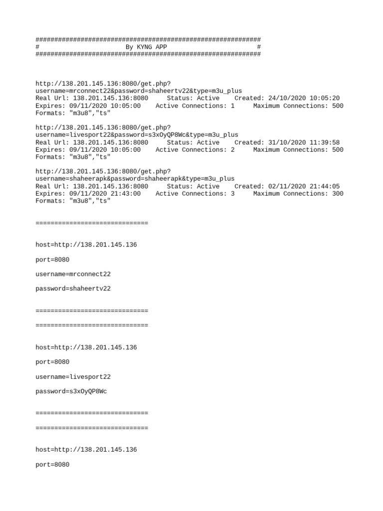 Yacine TV Xtream + M3u | PDF